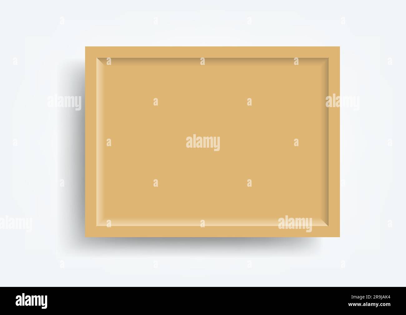 wooden frame board banner with shadow Stock Vector Image & Art - Alamy