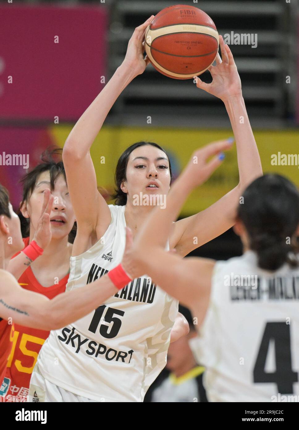 Sydney, Australia. 27th June, 2023. Ritorya Tamilo (C) of the New ...