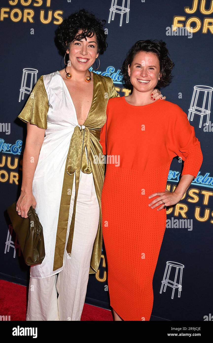 Lee Schemer and Marion Cohen attends the Alex Edelman"Just For Us ...