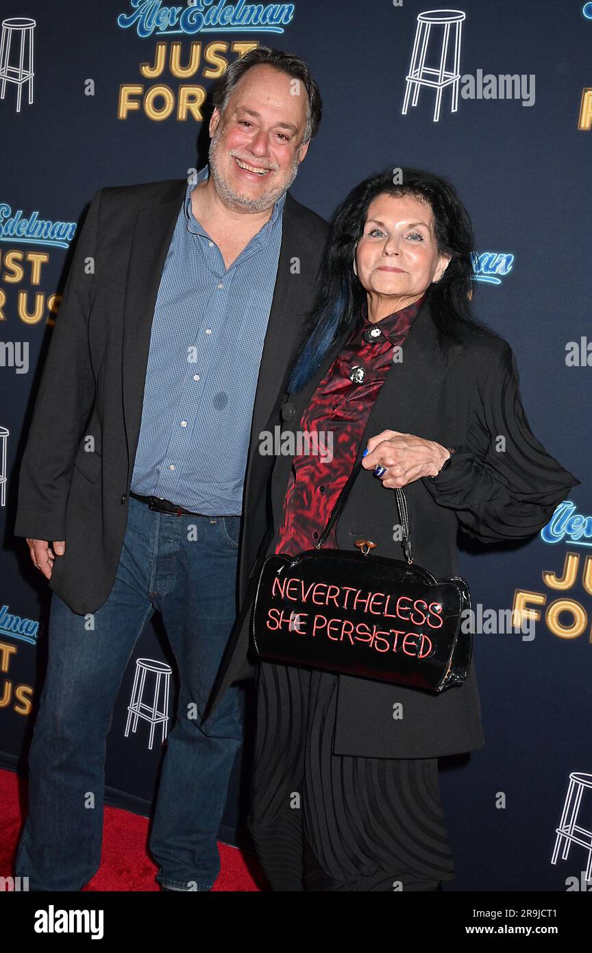 David Katznelson and Rebecca Gold attends the Alex Edelman"Just For Us ...