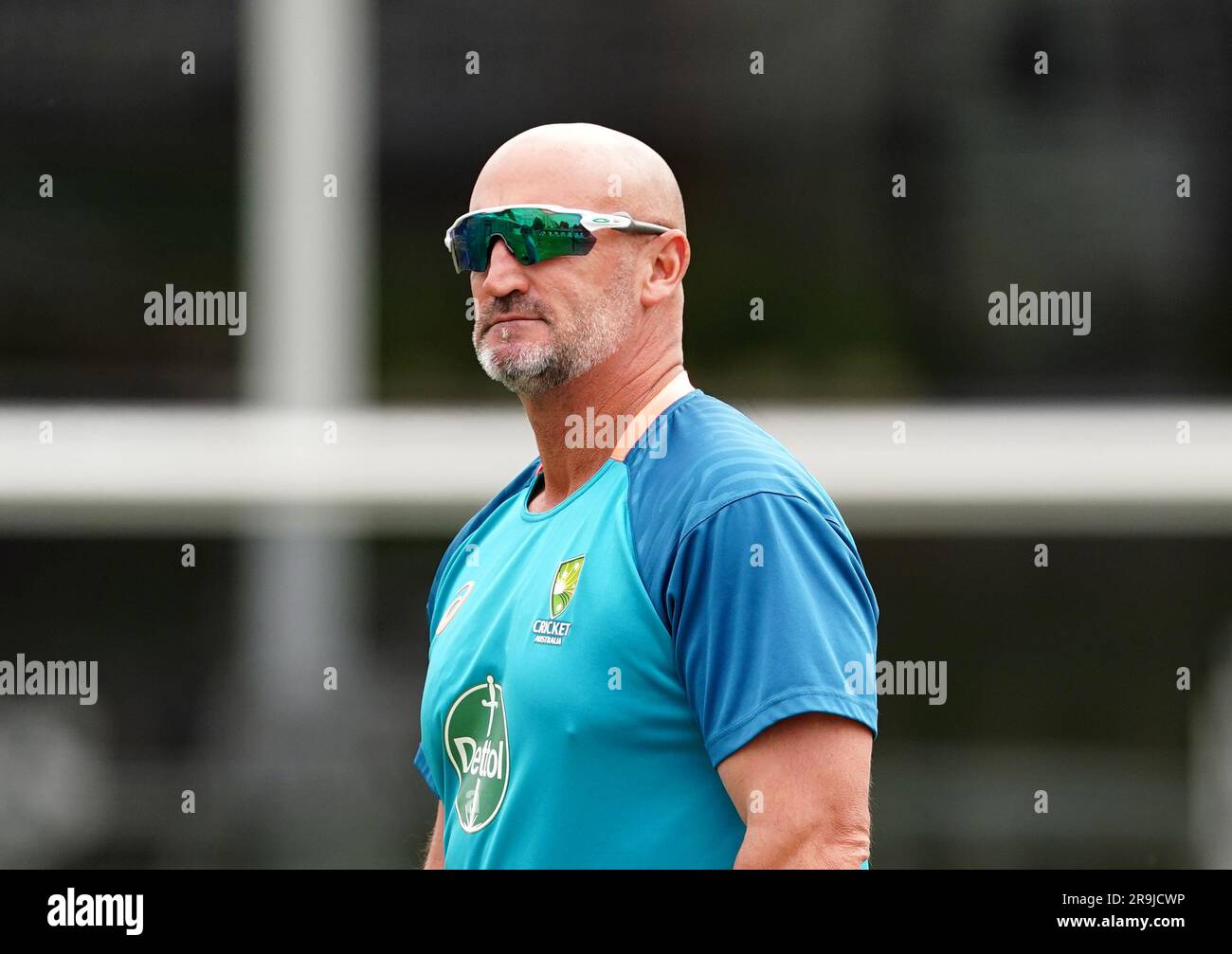 Australia coach Michael Di Venuto during a nets session at Lord's ...