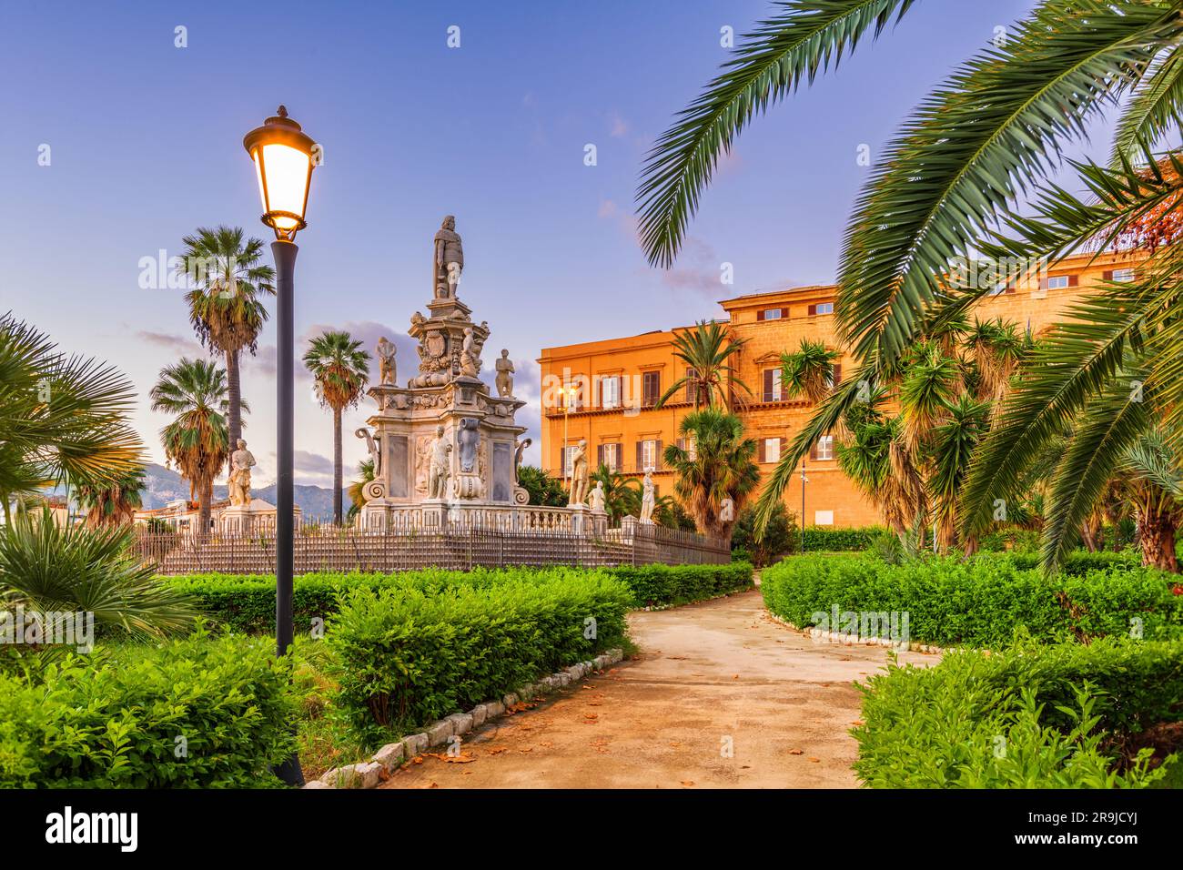 Palermo sicily view villa hi-res stock photography and images - Alamy