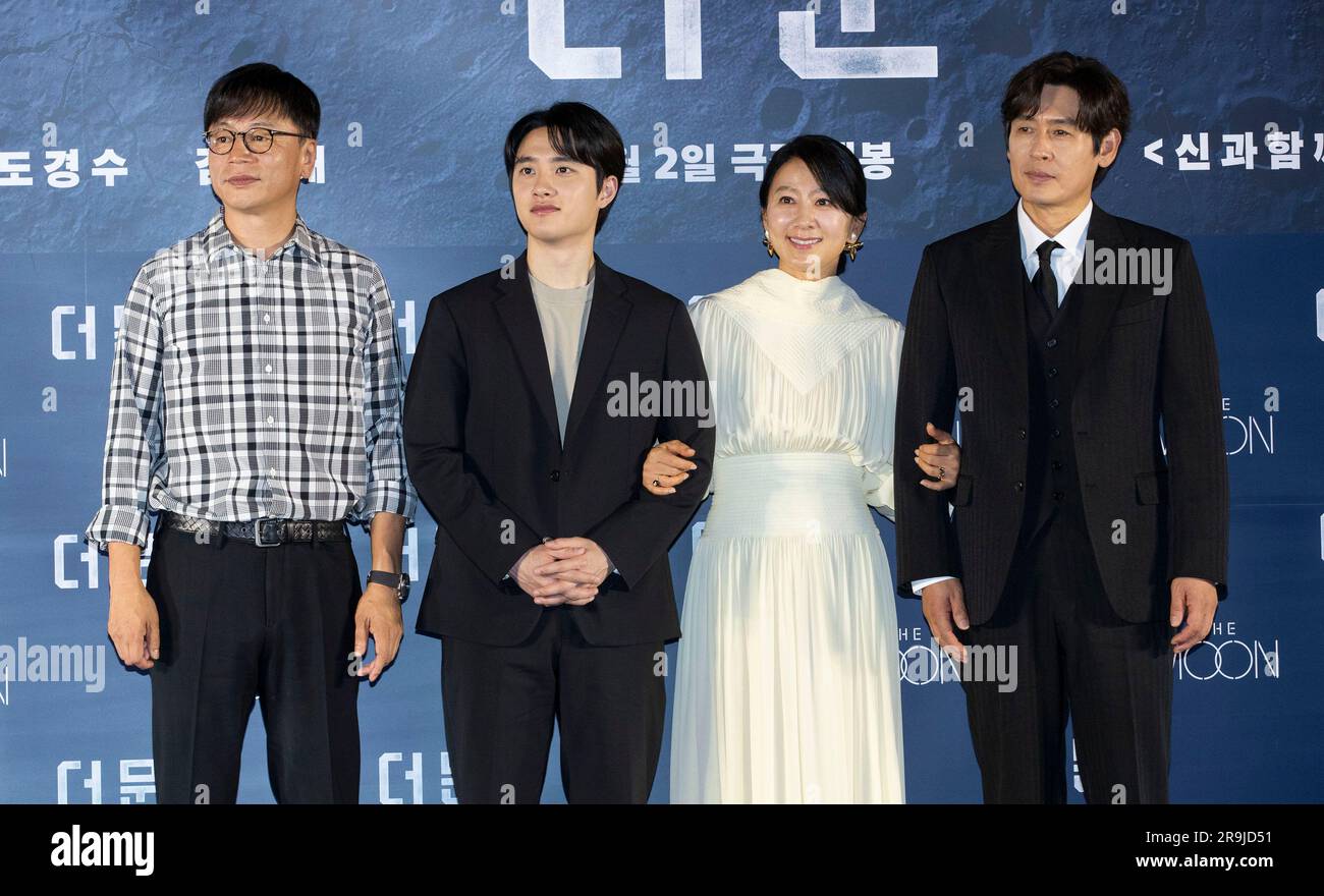 Seoul, South Korea. 27th June, 2023. (L to R) South Korean director Kim ...