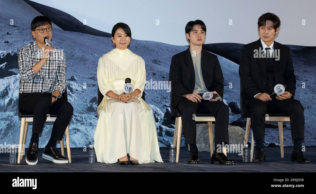 Seoul, South Korea. 27th June, 2023. (L to R) South Korean director Kim ...