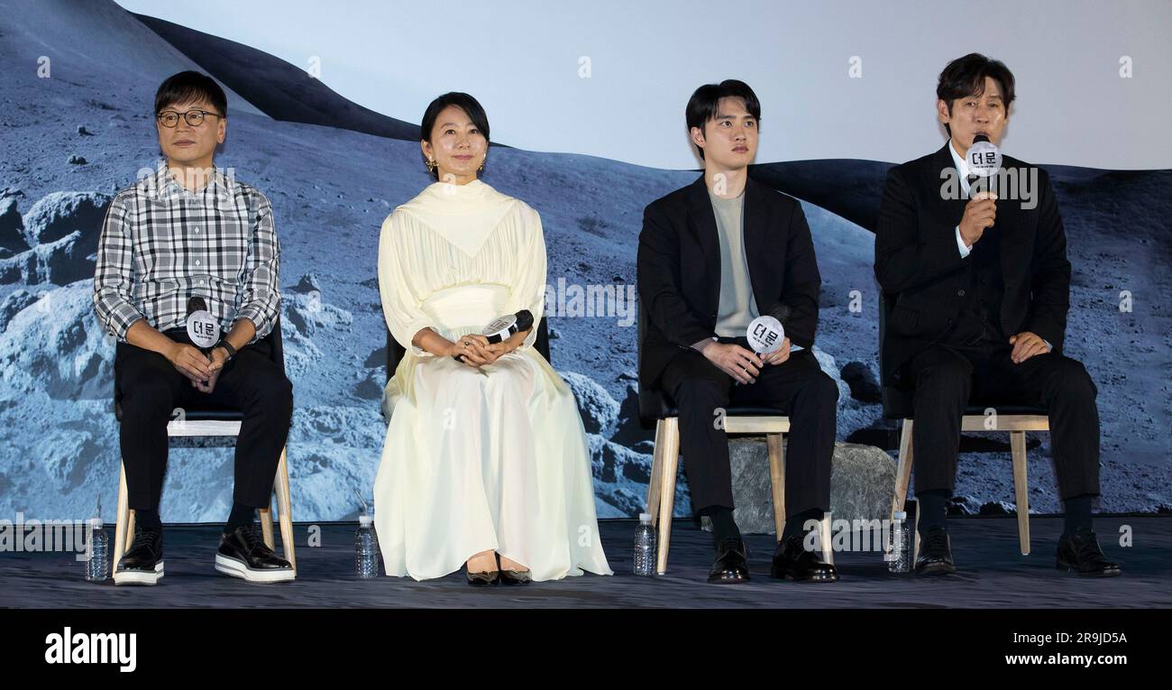 Seoul, South Korea. 27th June, 2023. (L to R) South Korean director Kim ...