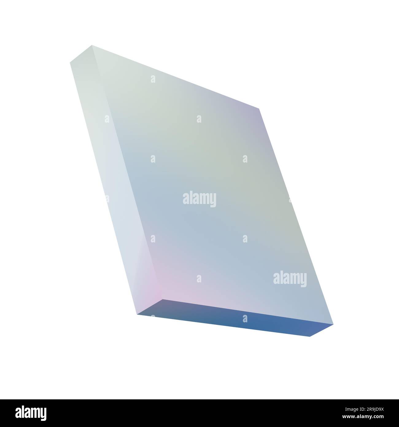 3d metal rectangle abstract geometric shape podium. Realistic glossy ...