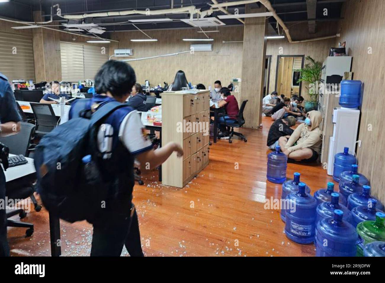 In this handout photo provided by the Philippine National Police Anti ...