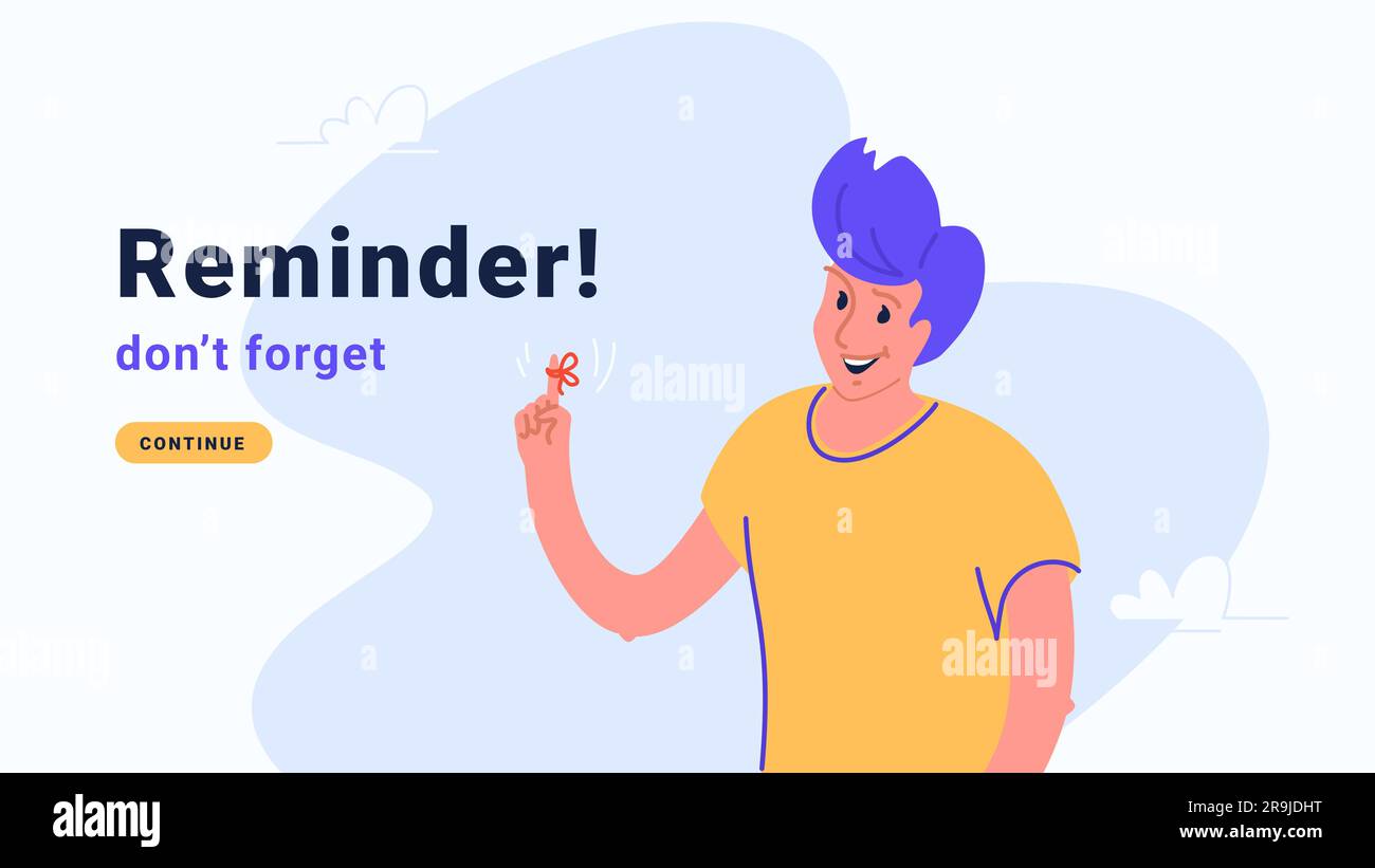 Dont forget reminder icon dont hi-res stock photography and images - Alamy