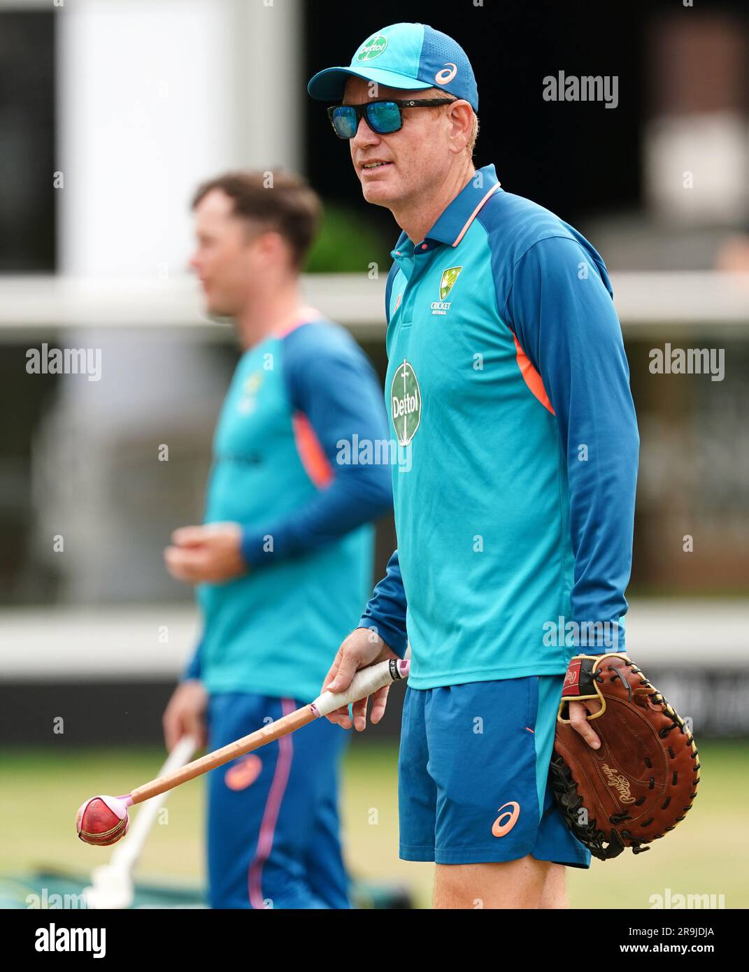 Australia head coach Andrew McDonald during a nets session at Lord's ...