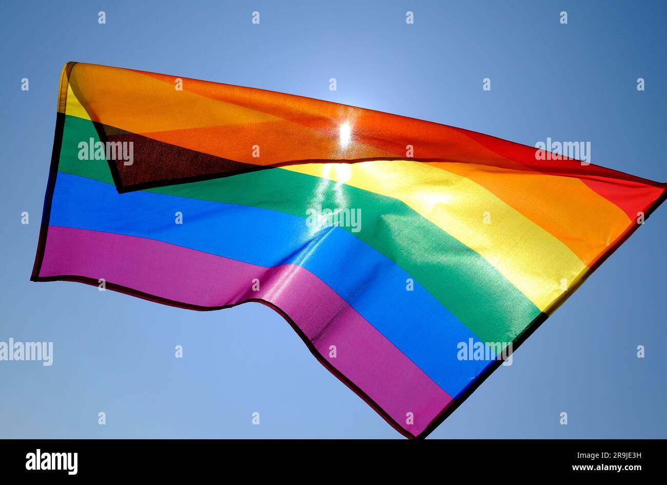 Gay movement flag hi-res stock photography and images - Alamy