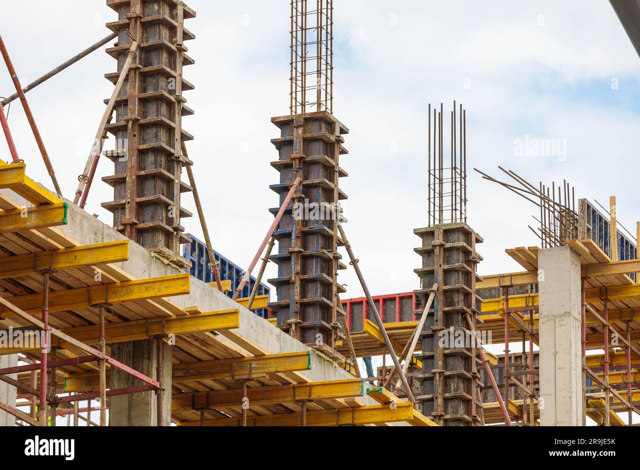Construction of a transport center, a railway station Stock Photo - Alamy