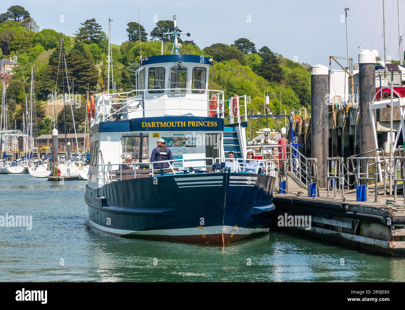Dartmouth Princess foot passenger ferry boat at Kingswear, Devon ...