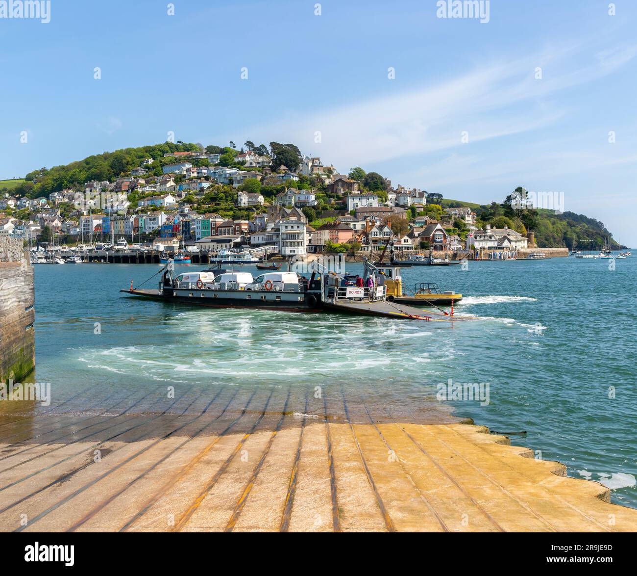 Vehicle ferry to Kingswear leaving from Dartmouth, Devon, England, UK ...