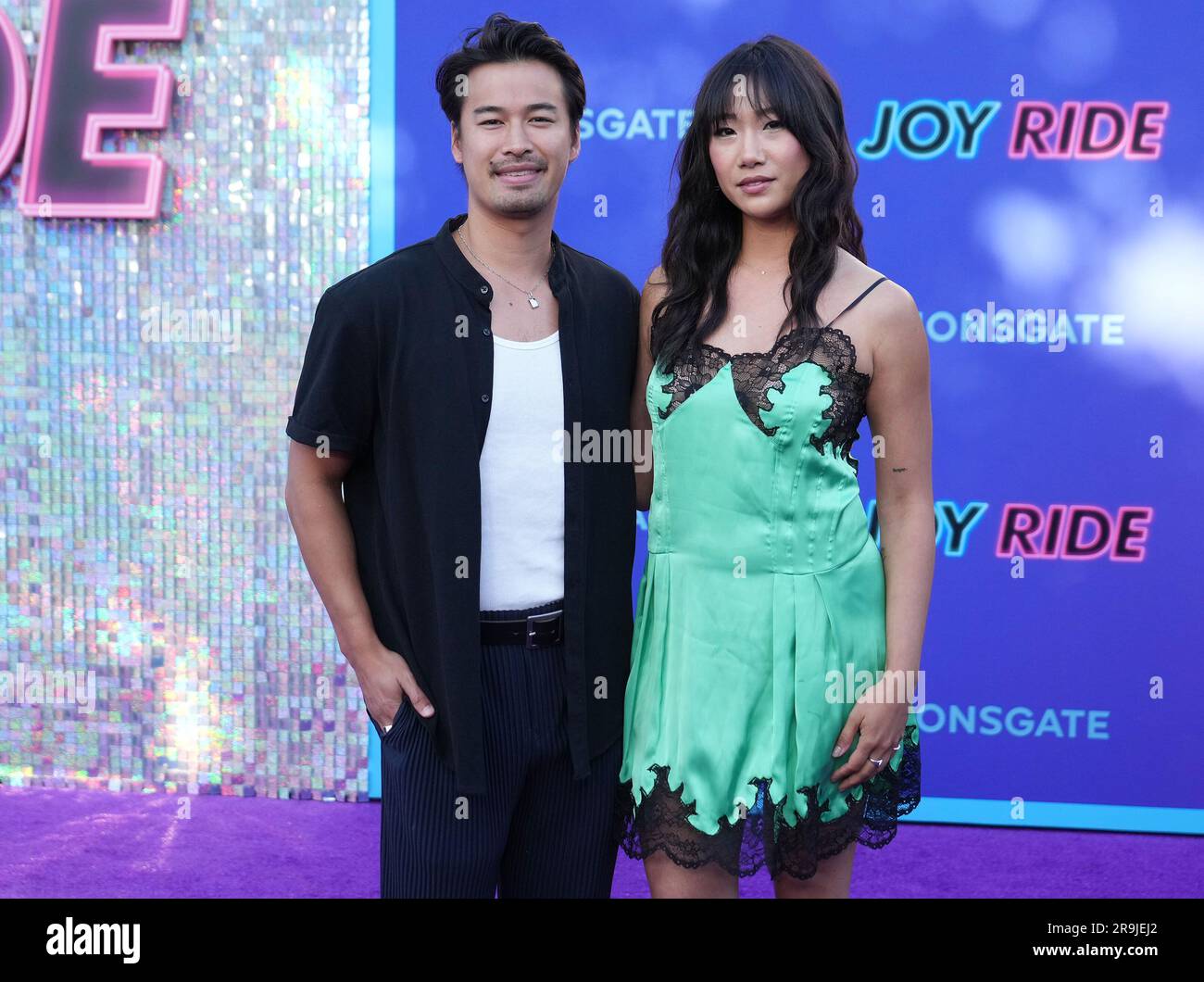Los Angeles, USA. 26th June, 2023. (L-R) Jordan Rodrigues and Olivia Liang at the Lionsgate's ...
