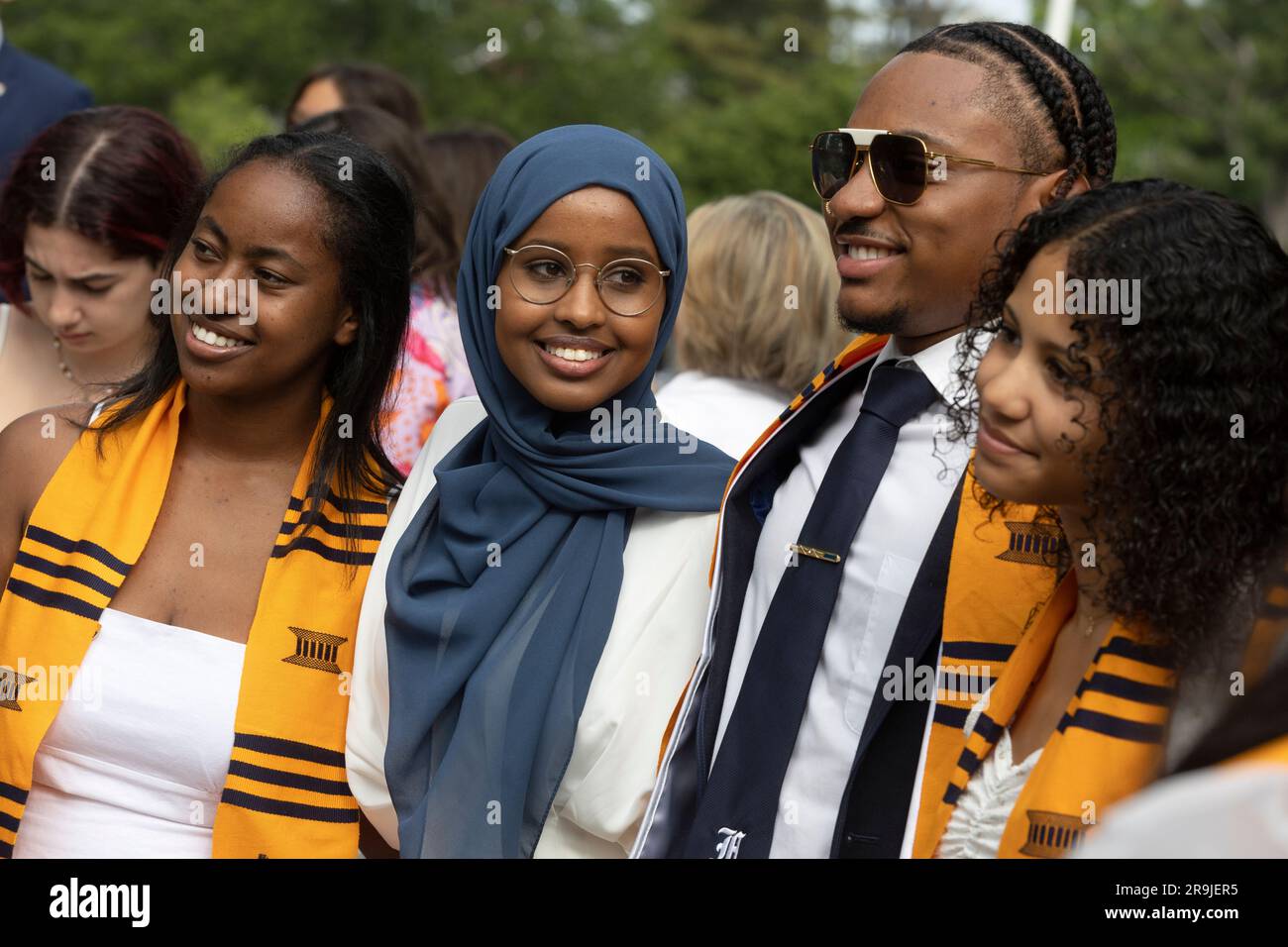 High School Graduation Ceremony Stock Photo - Alamy