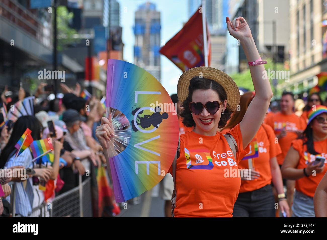 Toronto Canada 12th June 2023 June 25 2023 Toronto Canada Thousands Of People Gathered In