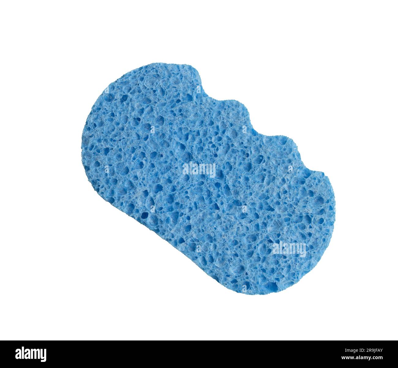 a blue sponge isolated on a transparent background Stock Photo - Alamy