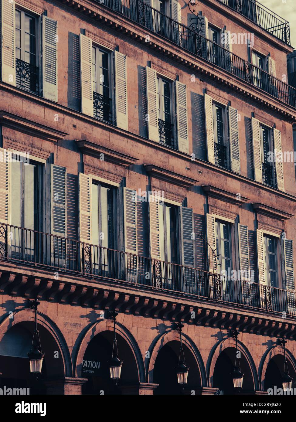 Windows with Shutters, Rue de Rivoli, Paris, France, Europe, EU Stock ...