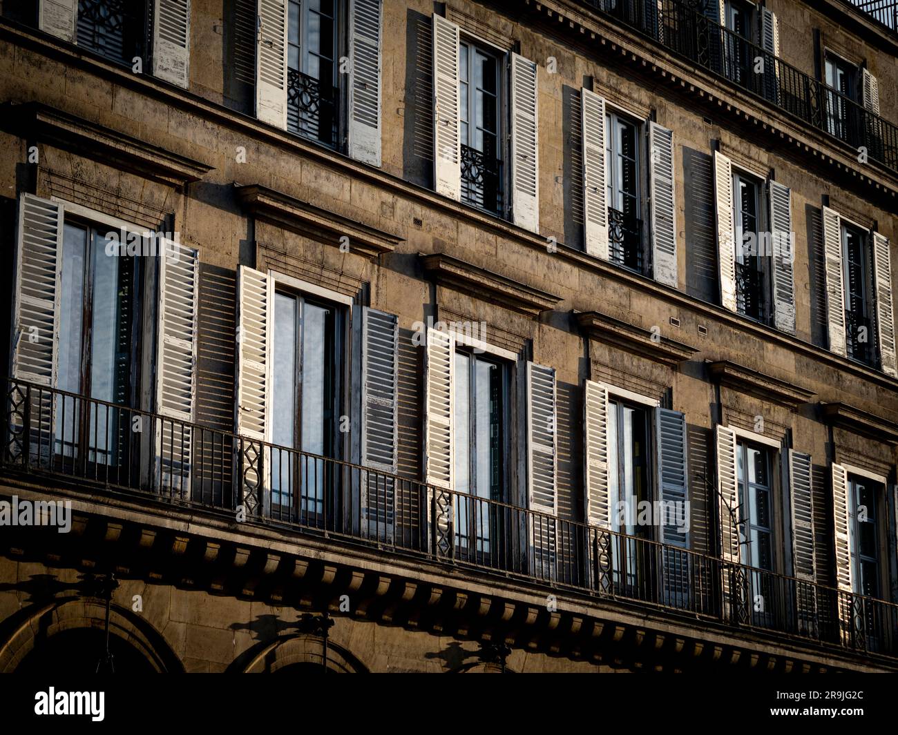 Windows with Shutters, Rue de Rivoli, Paris, France, Europe, EU Stock ...