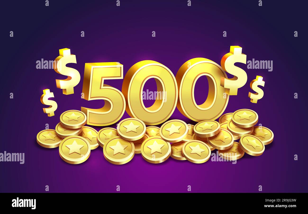 500 dollar winner Stock Vector Images - Alamy