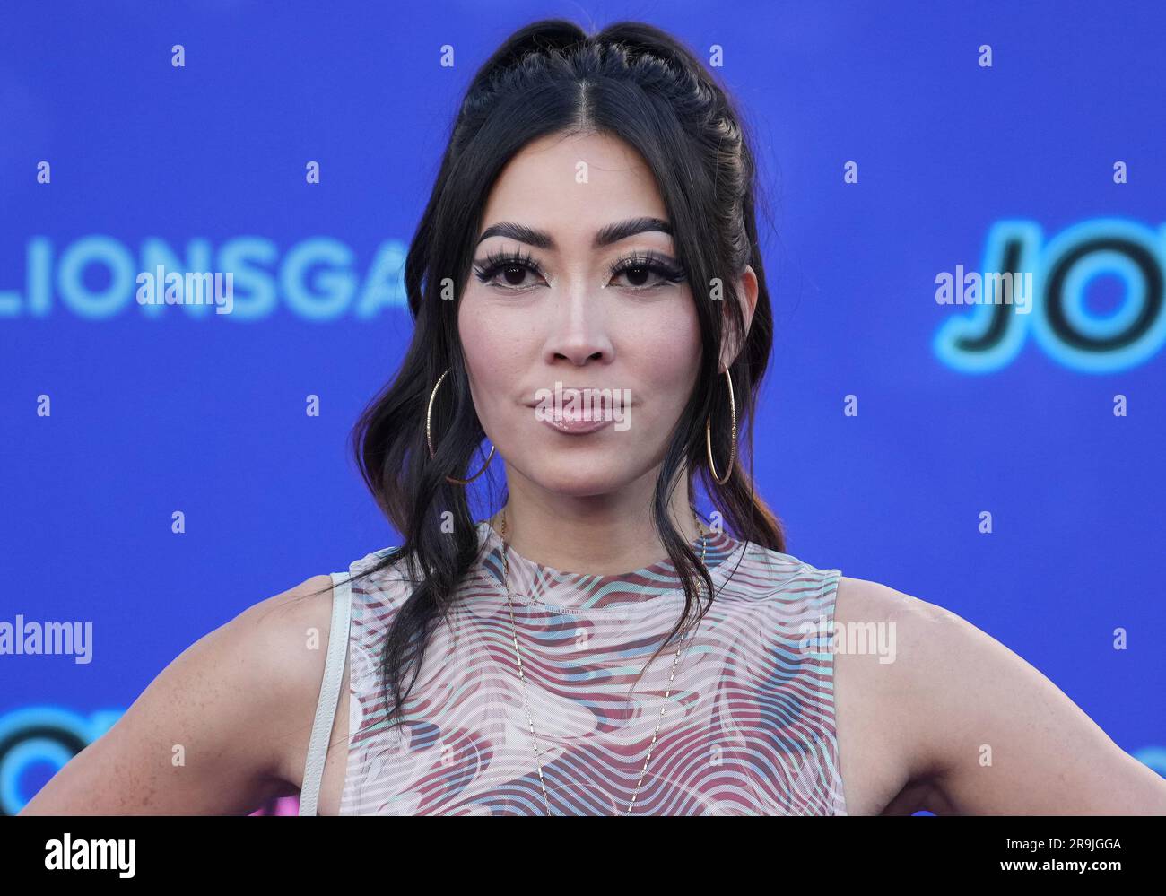 Devon Diep arrives at the Lionsgate's JOY RIDE Los Angeles Premiere held at the Regency Village ...