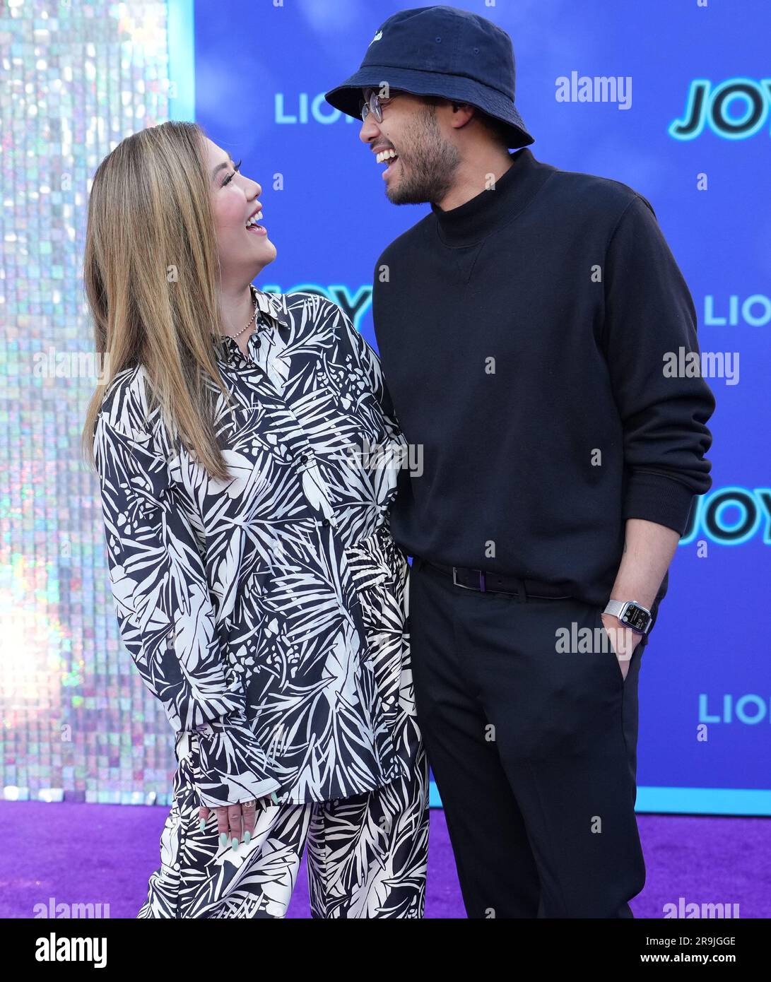 (L-R) Ally Maki and Travis Atreo at the Lionsgate's JOY RIDE Los ...