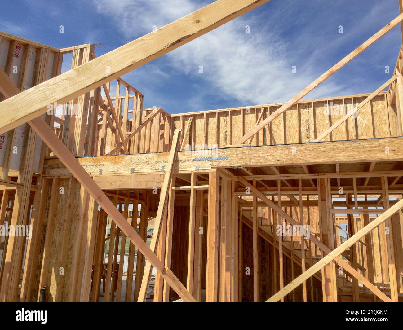 Construction of a new home Stock Photo - Alamy