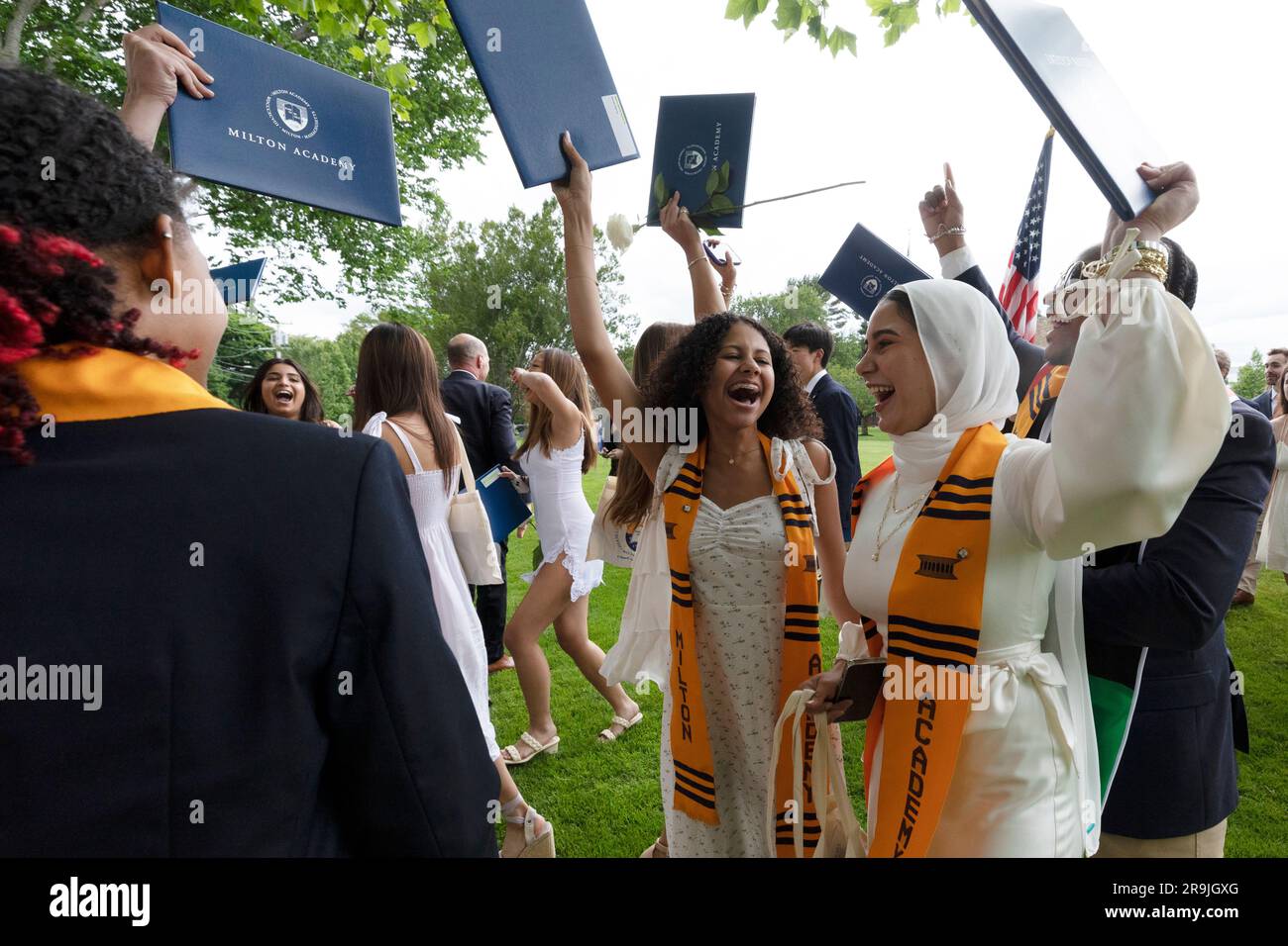 High School Graduation Ceremony Stock Photo - Alamy