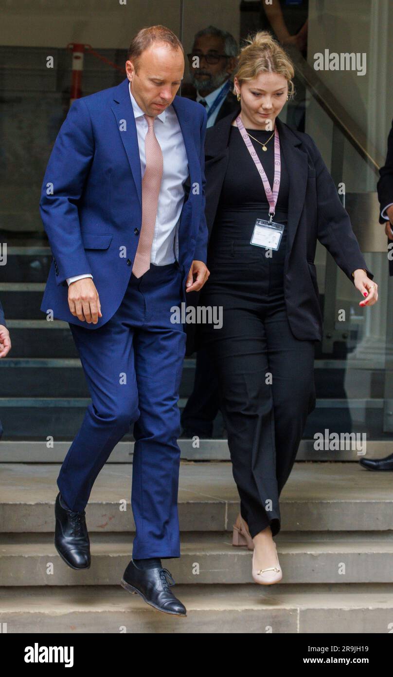 London, UK. 27th June, 2023. Former Health Secretary, Matt Hancock ...