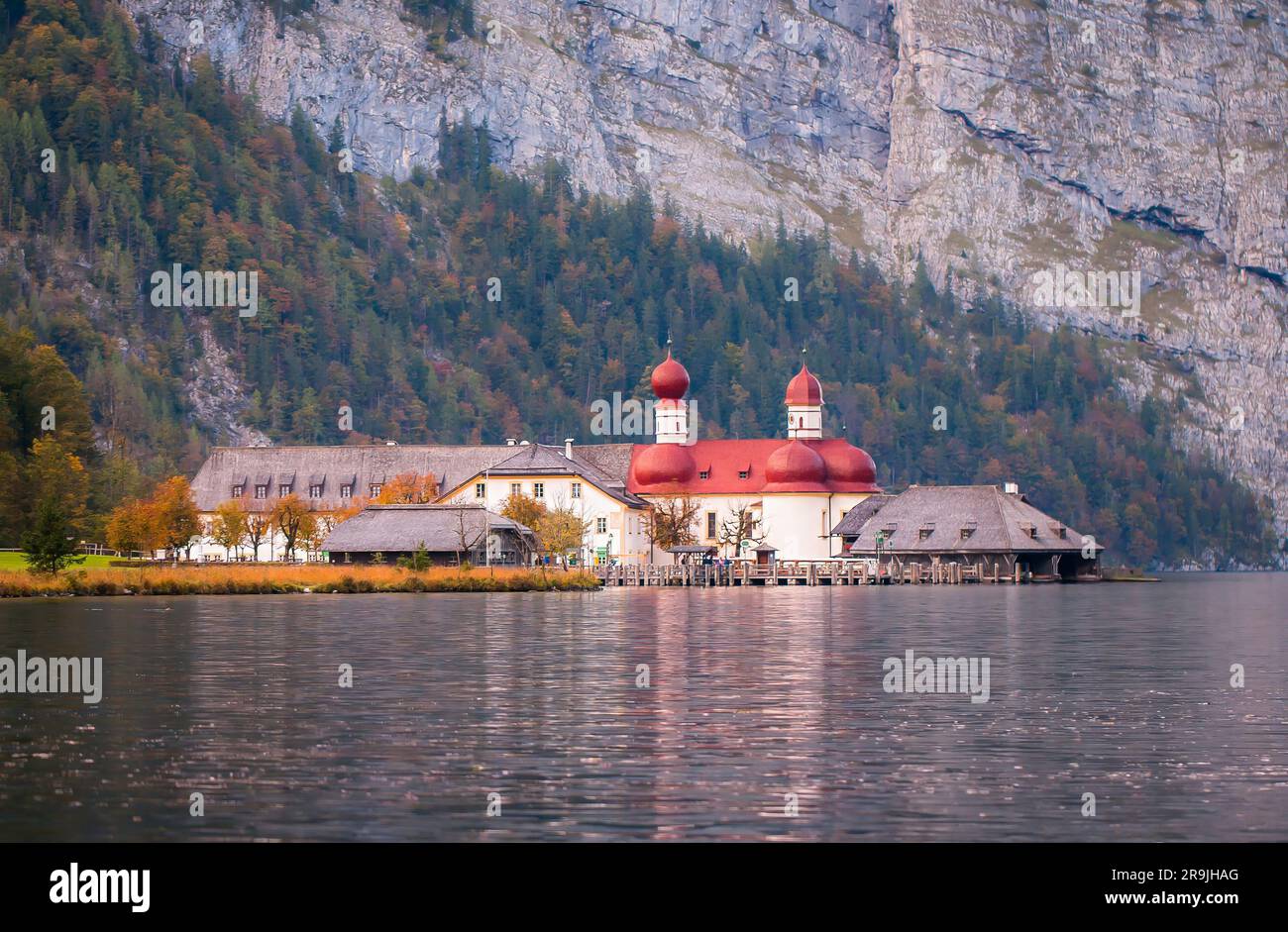 St. Bartholomew Church, Catholic church of St. Bartholomew, Königsee ...