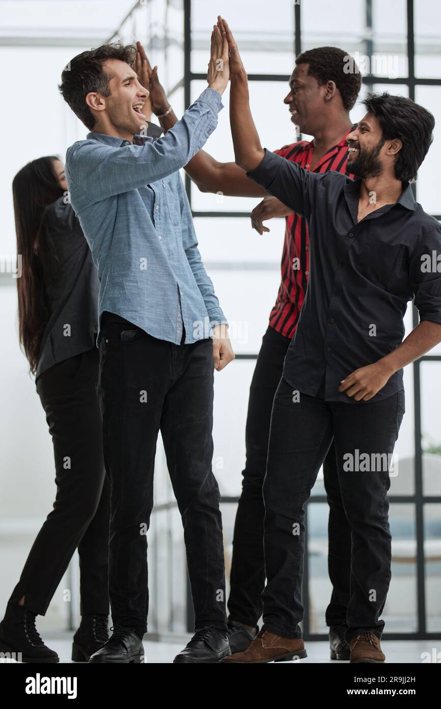 Group of seven people standing hi-res stock photography and images - Alamy