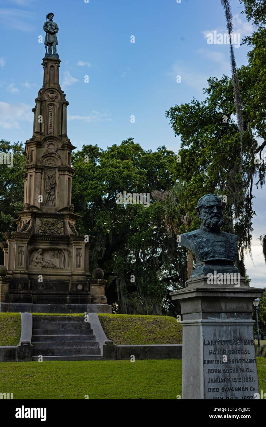 Famous statue savannah, georgia hi-res stock photography and images - Alamy