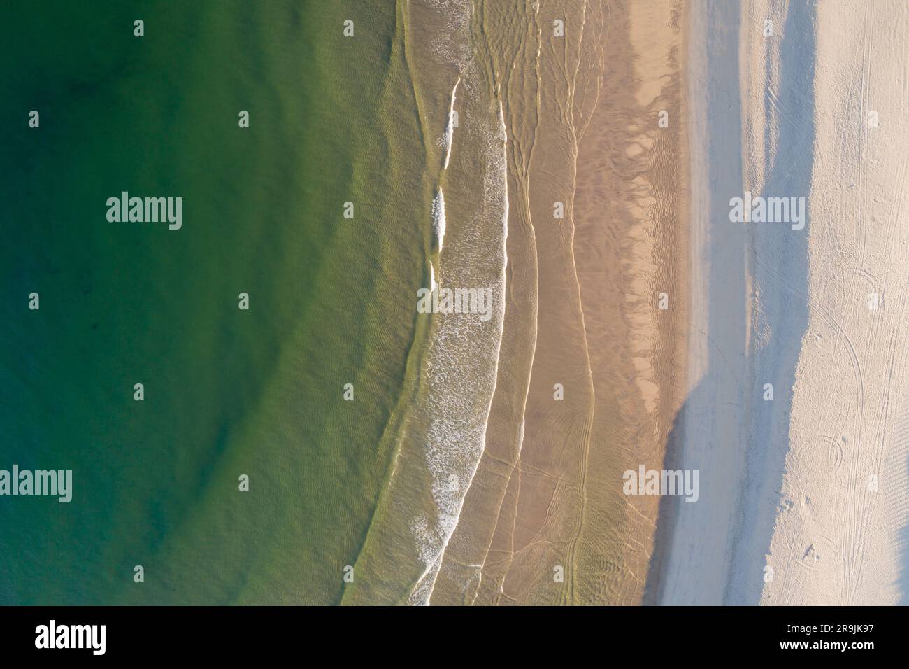 aerial view with drone of a beach Stock Photo - Alamy