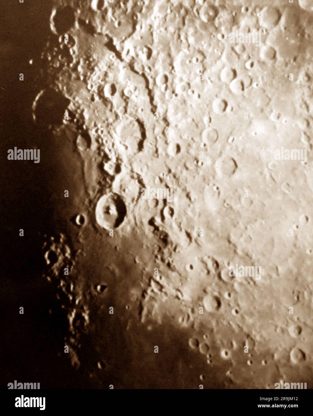 The Moon, Theophilus, Lick Observatory, Victorian period Stock Photo ...