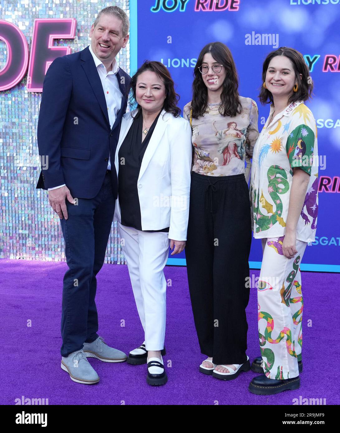 Nena Erb and Family arrives at the Lionsgate's JOY RIDE Los Angeles ...