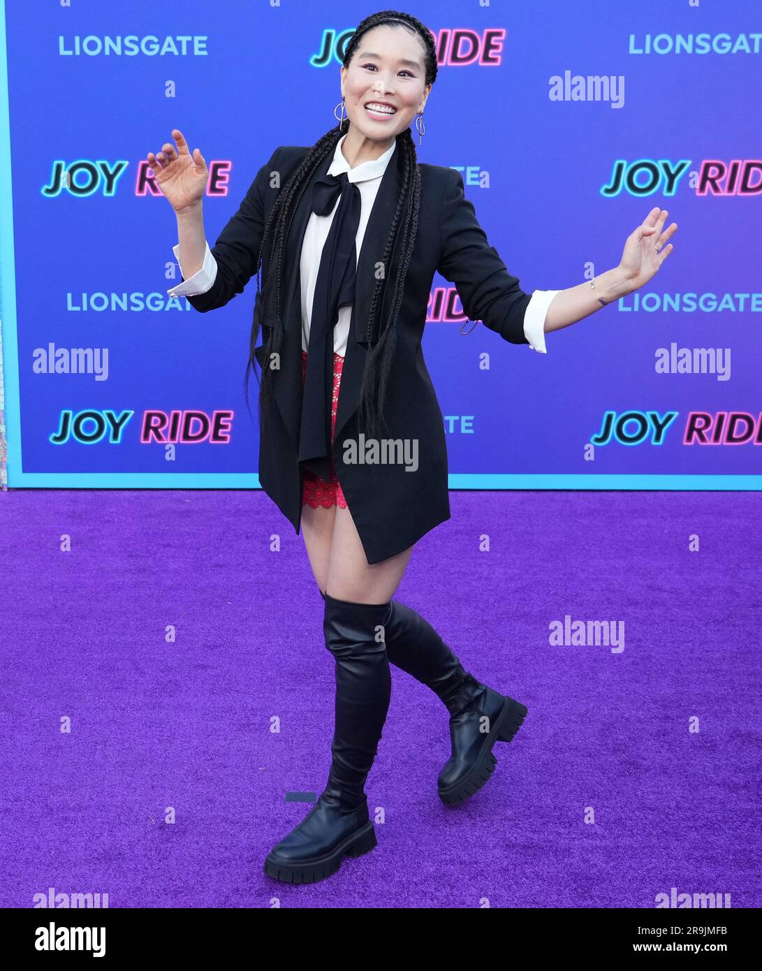 Alicia Hannah-Kim arrives at the Lionsgate's JOY RIDE Los Angeles ...