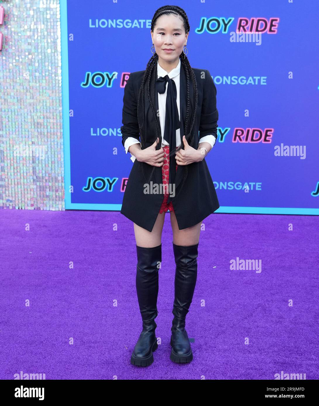 Alicia Hannah-Kim arrives at the Lionsgate's JOY RIDE Los Angeles ...
