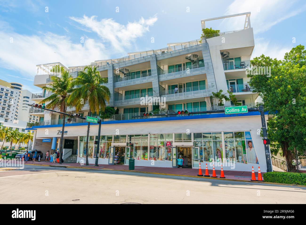 Miami Beach, FL, USA - June 15, 2023: Photo of the Z Ocean Hotel on Collins Avenue Stock Photo ...