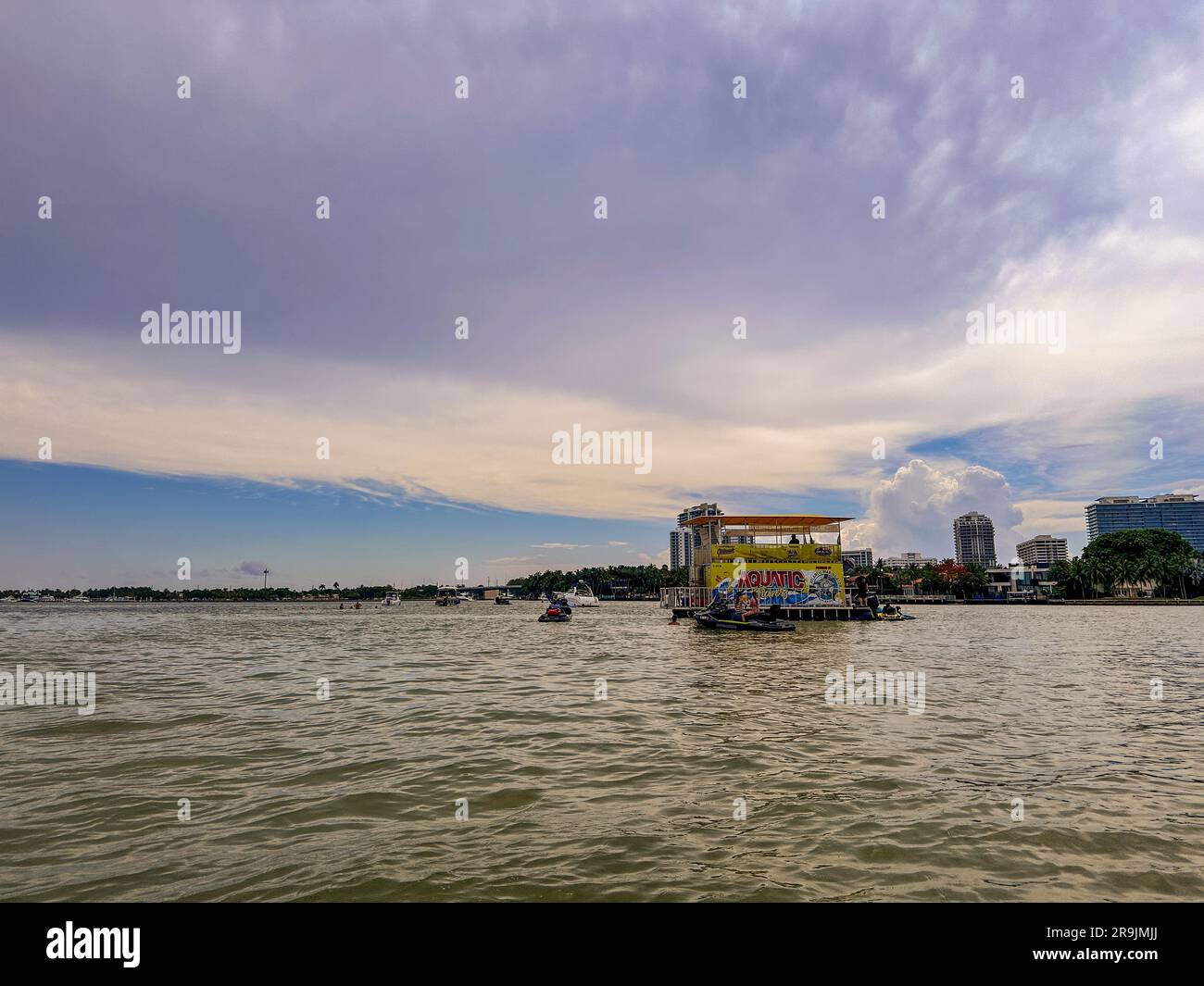 Miami Beach, FL, USA - June 11, 2023: Food boat at the Miami Beach ... Miami Beach, FL, USA - June 11, 2023: Food boat at the Miami Beach ...