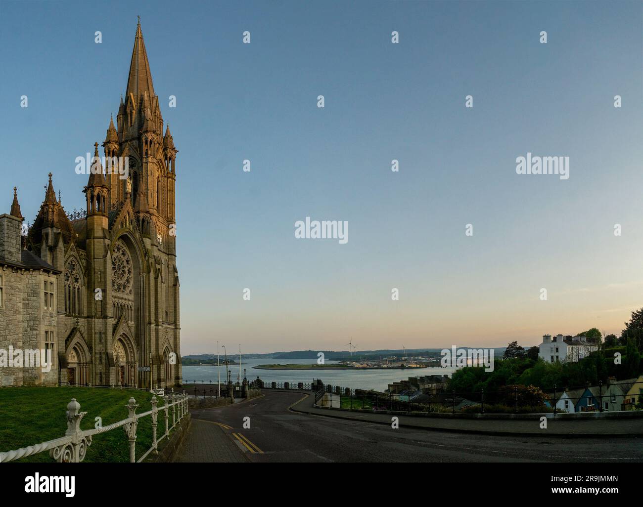 Church in Cobh, Ireland at Dusk in the Spring Stock Photo - Alamy