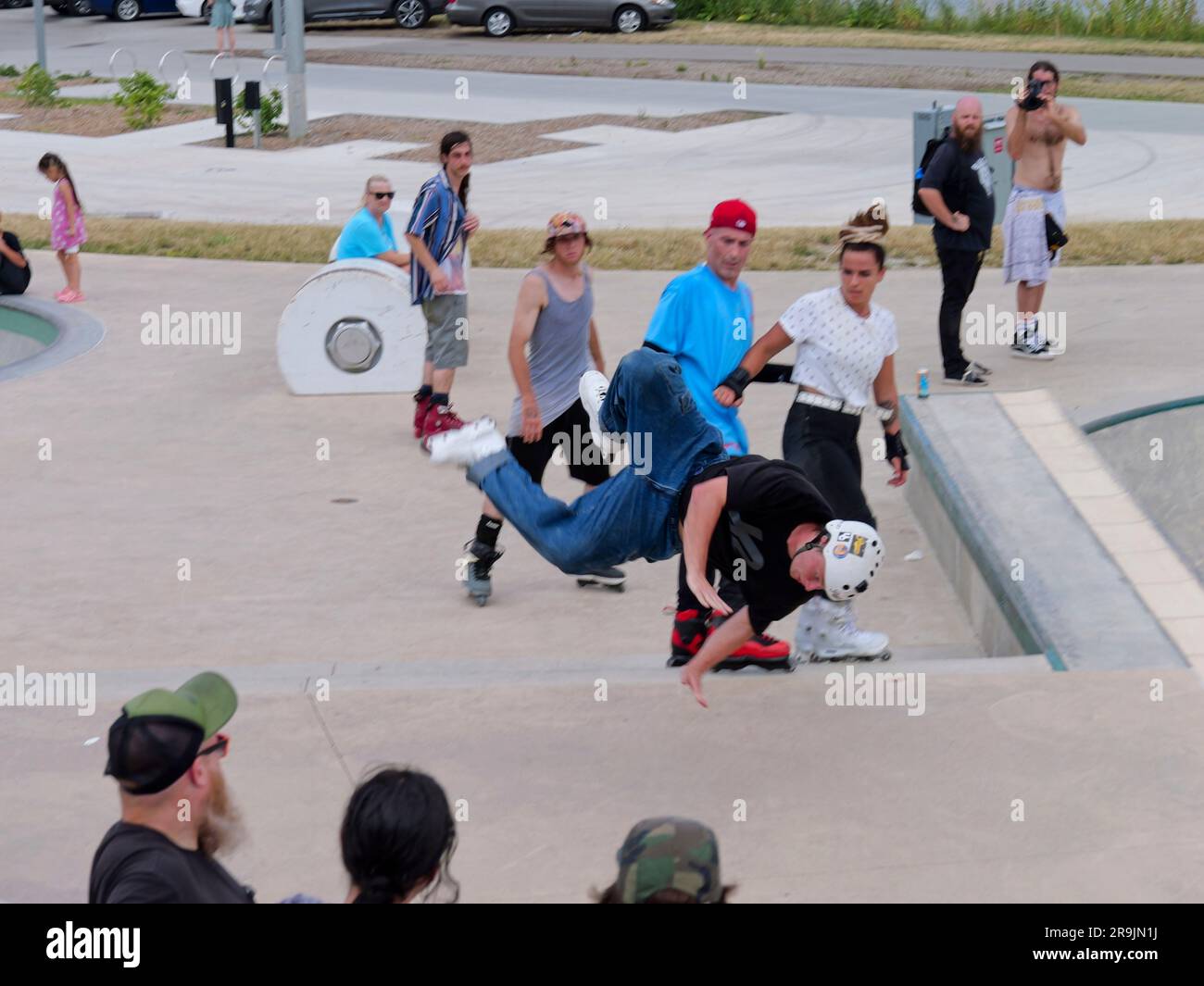 Des Moines, Iowa - June 24, 2023: Iowa Ruckus Rollerblading Competition ...