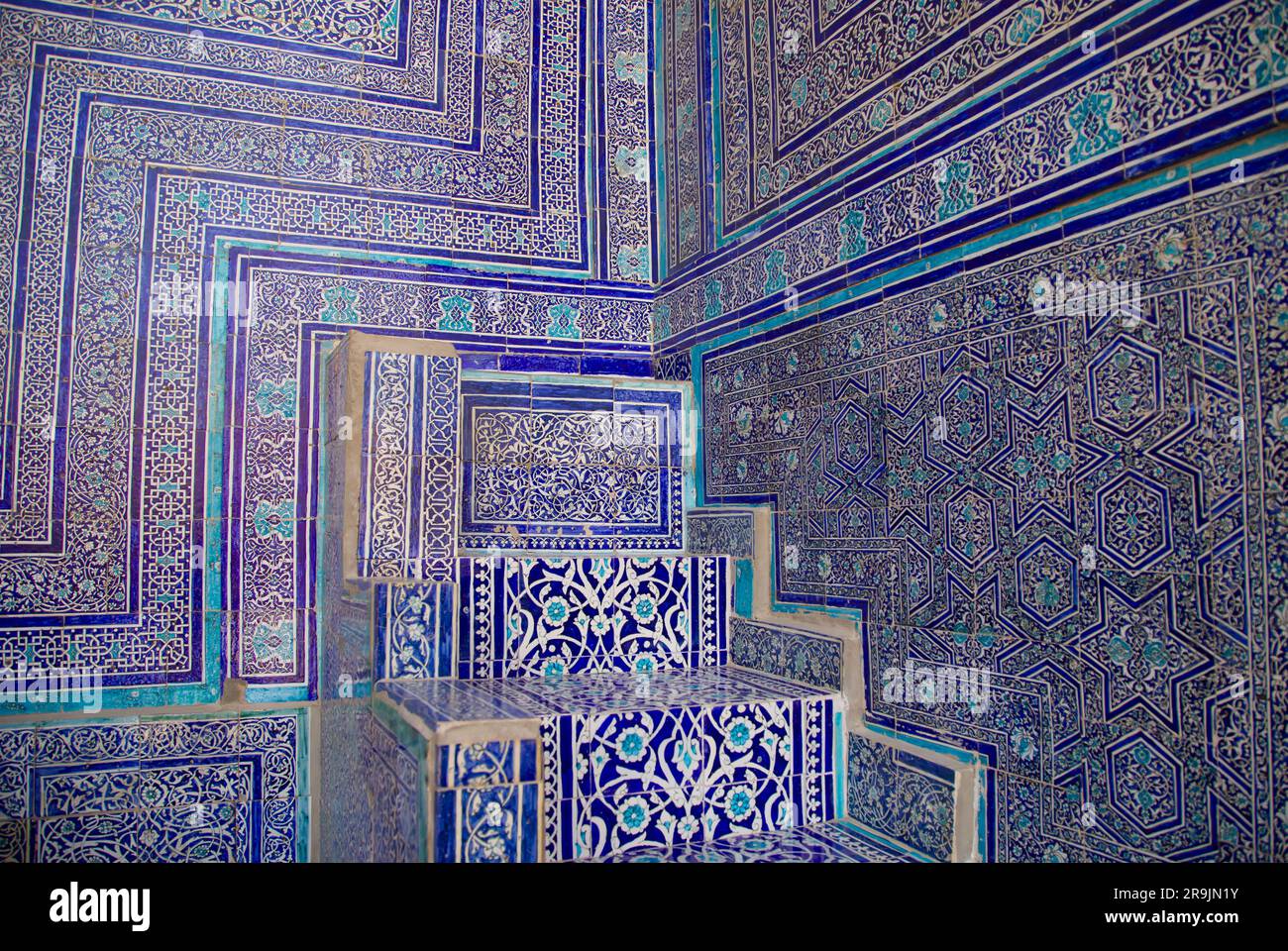 Interior decorations of the Kuhna Ark Citadel in Khiva, Uzbekistan Stock Photo - Alamy