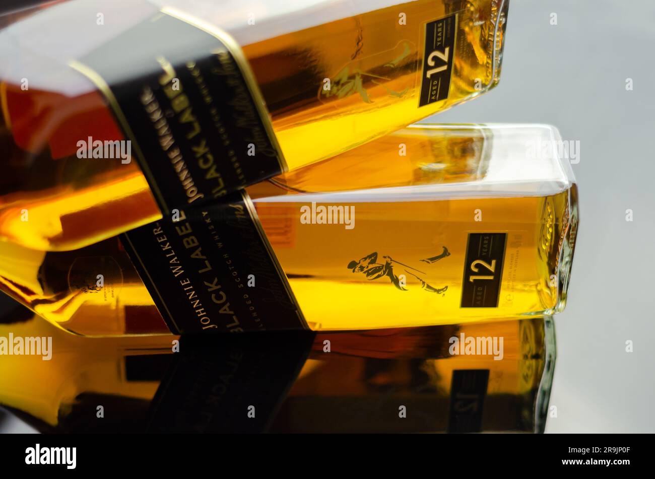 London Uk 15 June 2023 Johnnie Walker Black Label Scotch Whiskey A