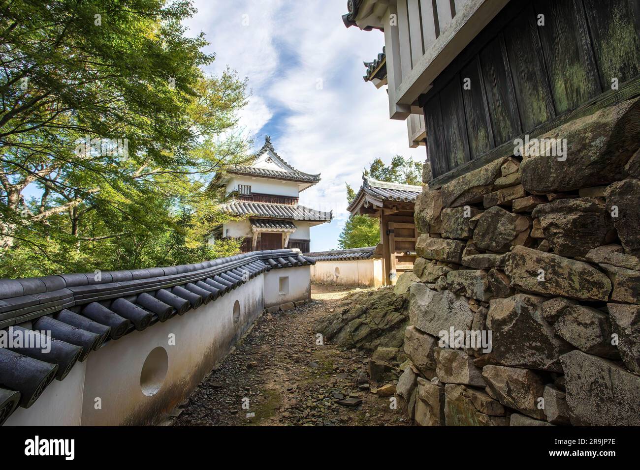 A quiet Japanese castle Stock Photo - Alamy