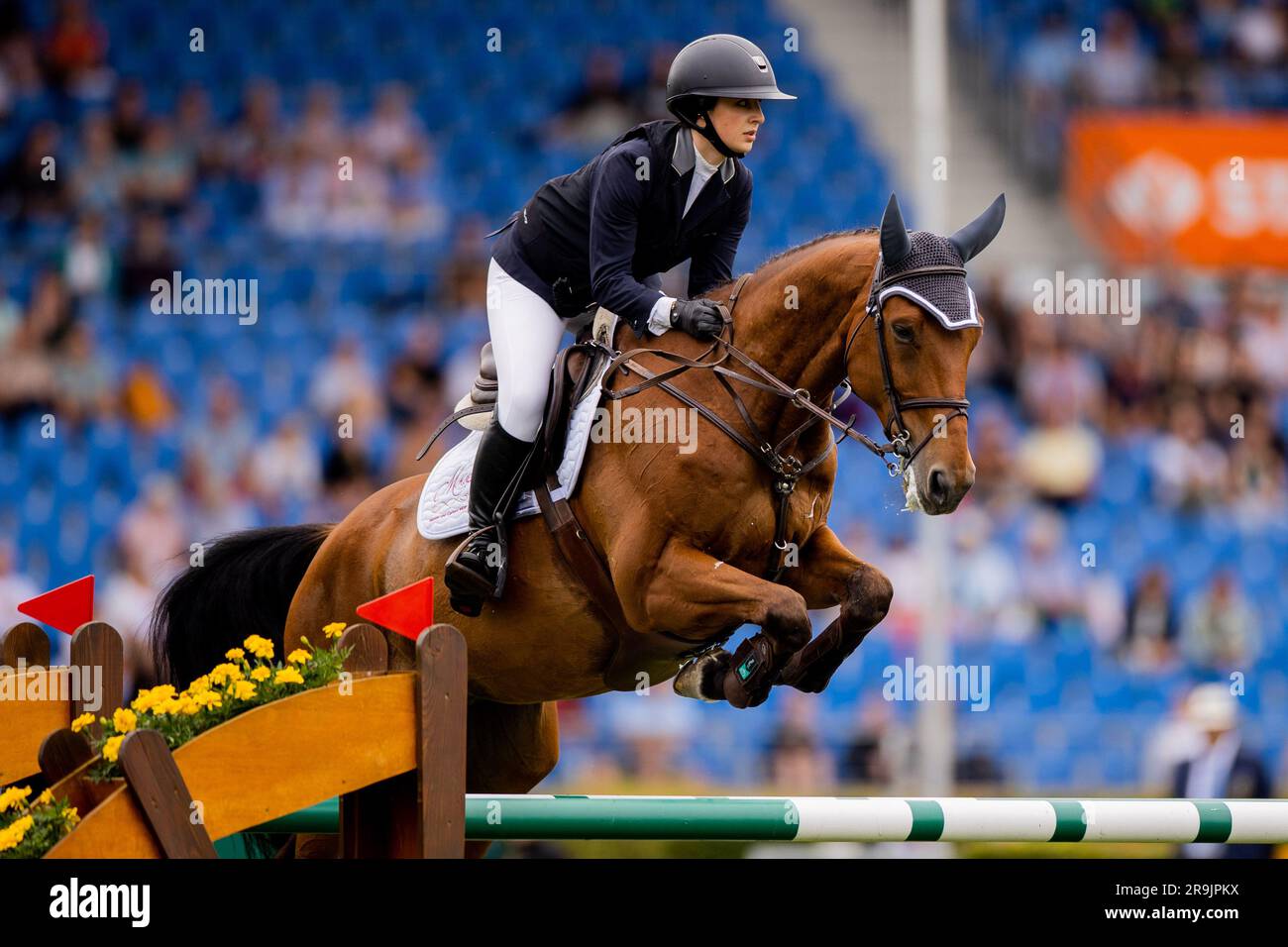 Aachen, Germany. 27th June, 2023. Equestrian sport, jumping: CHIO, U25 ...