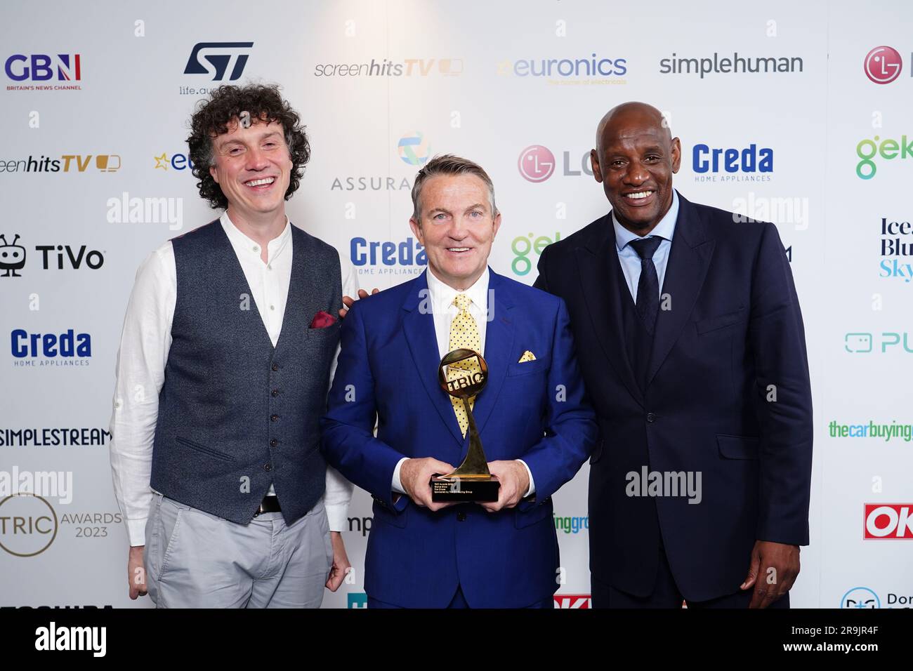 (left to right) Darragh Ennis, Bradley Walsh and Shaun Wallace from The ...