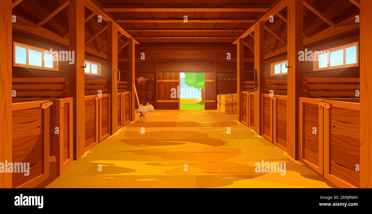 Old farm house interior Stock Vector Images - Alamy