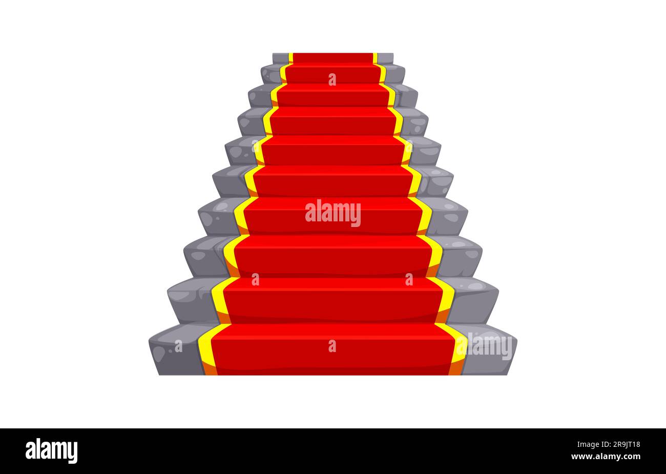 Castle and palace staircase. Stone or marble stair with red carpet ...