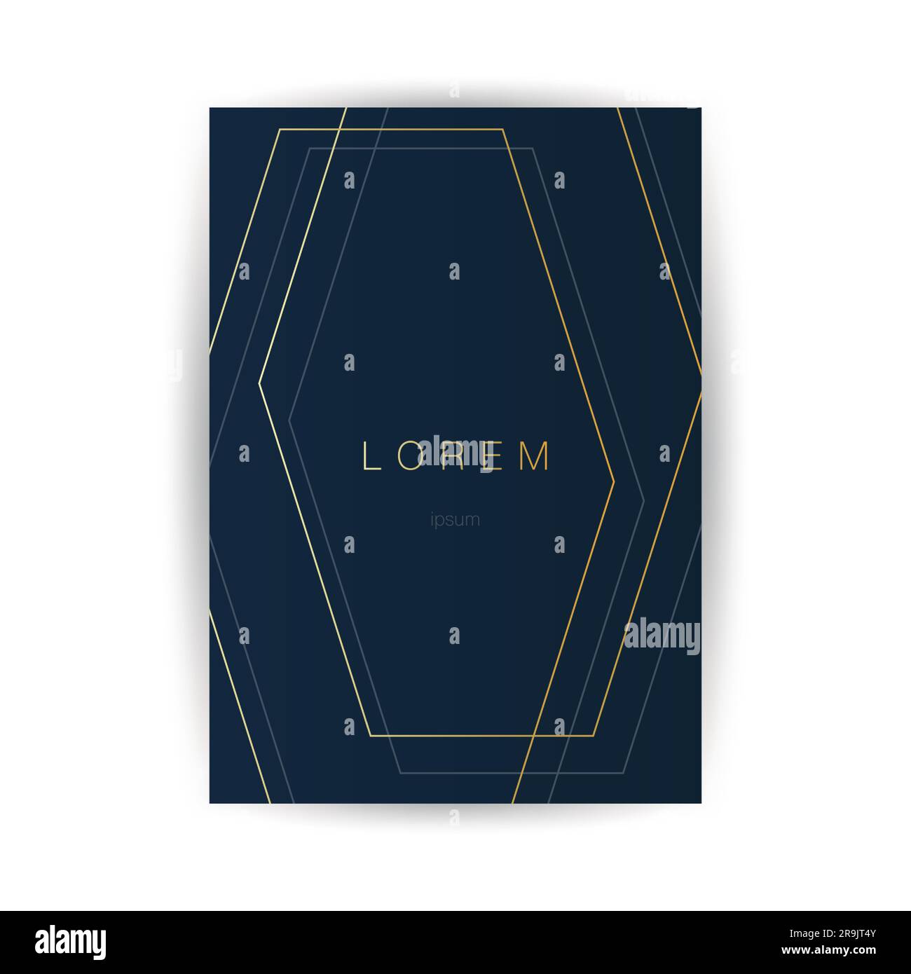 Golden Geometric Frame, Lines Pattern - Minimalist Geometrical Art Deco ...