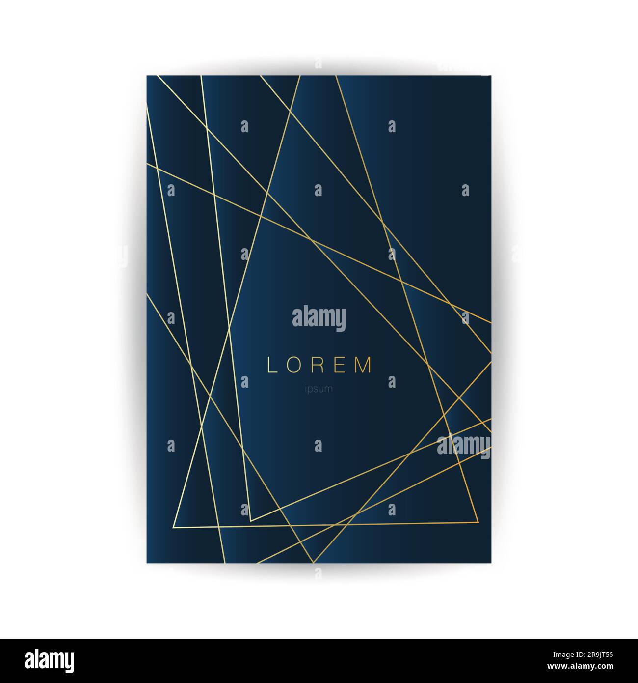 Golden Geometric Frame, Lines Pattern - Minimalist Geometrical Art Deco ...